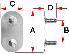 Backplate 28mm with M6 Nut