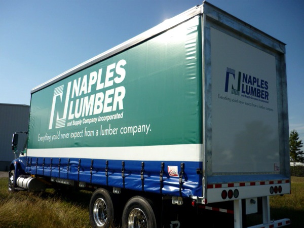 Effective graphics for curtainside trucks & curtainside trailers
