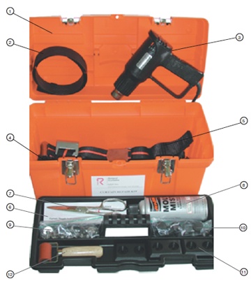 Curtain Repair Kit - Economy & Ravehook