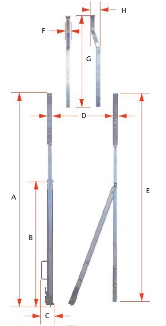 Universal Kick-out Roof Support Post