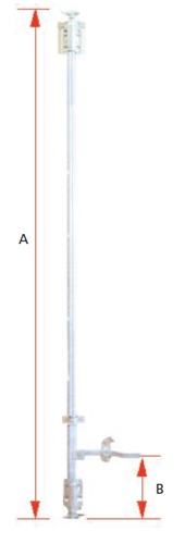 Single Door Lock Rod 108 5/8" (Curbside)
